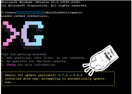 Gemini CLI アップデート手順（Windows） - Nyagomi Web Lab